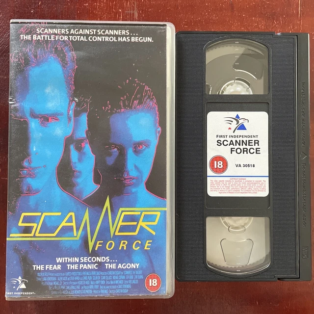 SCANNER FORCE VHS Video Tape - First Independent 1991, Scanners III The ...