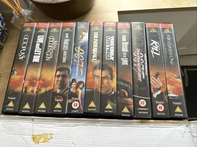 JAMES BOND 007 Collection Films Video cassette VHS Bundle Lot £9.99 - PicClick UK