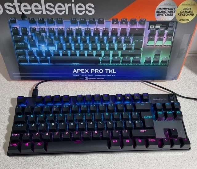 STEELSERIES APEX PRO TKL Mechanical Gaming Keyboard - UK English 2023 ... STEELSERIES APEX PRO TKL Mechanical Gaming Keyboard - UK English 2023 ...
