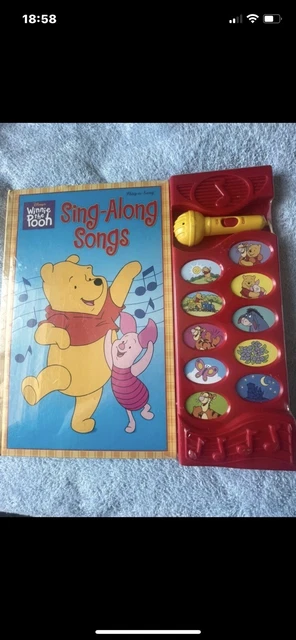 DISNEY WINNIE THE Pooh Sing-along Book + Microphone BNIP FREE P&P £7.75 ...