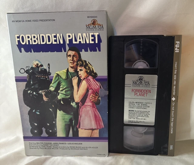 THE FORBIDDEN PLANET VHS Tape 1956 Sci Fi Classic 1983 Big Box MGM Anne ...