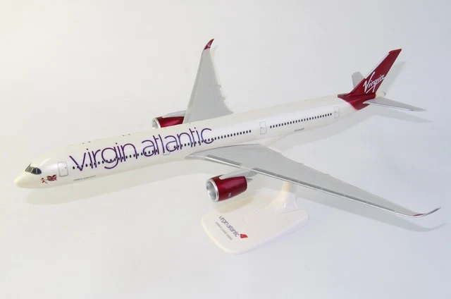 PPC VIRGIN ATLANTIC Airways Airbus A350-1000 G-VLUX Desk 1/200 Model AV ...