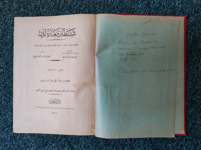 PONSON DU TERRAIL Şeytan mağaraları Ottoman Osmanlica EUR 45,00 ...