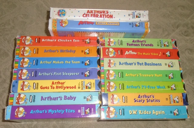 LOT OF 16 Arthur VHS videos Cinar PBS Kids Marc Brown $9.99 - PicClick CA