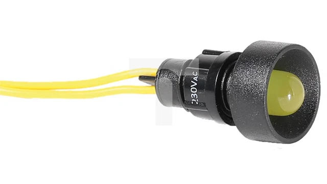LAMPE DE SIGNALISATION LED 10mm jaune 230V AC LS LED 10 Y 230 004770812 ...