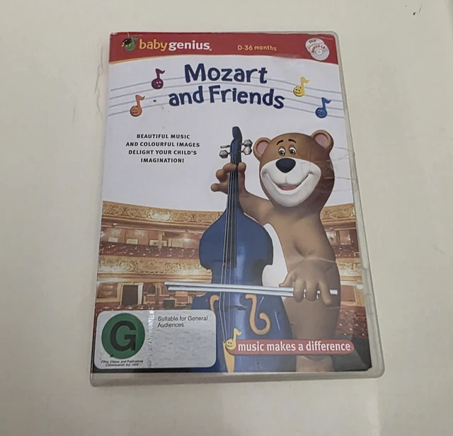 BABY GENIUS MOZART and Friends 0-36 months Beautiful Music Colourful ...