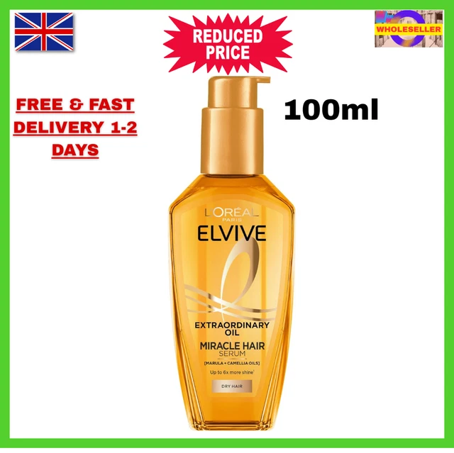 L'ORÉAL PARIS ELVIVE Extraordinary Oil Miracle Hair Serum 100 ML £8.98 ...