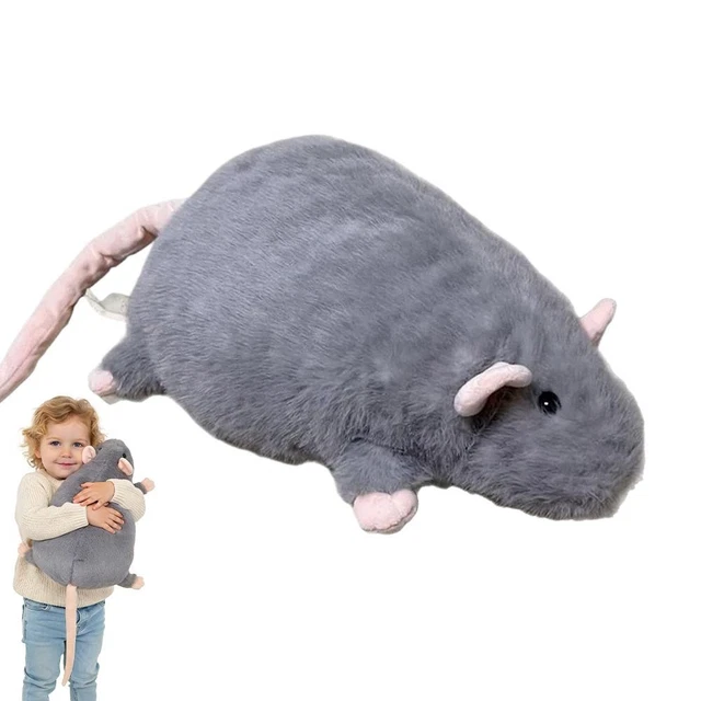 JUMBO RAT PLUSH, 2026 New Chonky Rat Plush, Weighted Mouse Stuffed ...