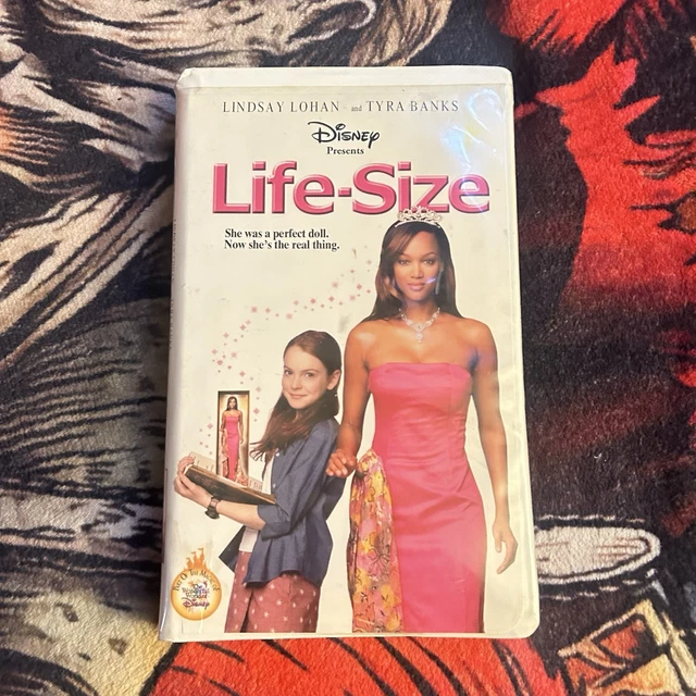 DISNEY 2000 LIFE-SIZE VHS Clamshell Video Tape Lindsay Lohan, Tyra ...