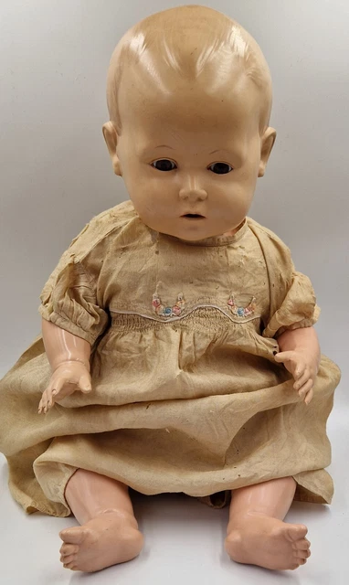 SCHUTZ CELLULOID DOLL Baby No 55 head 25 Body Turtle Mark Vintage £95. ...