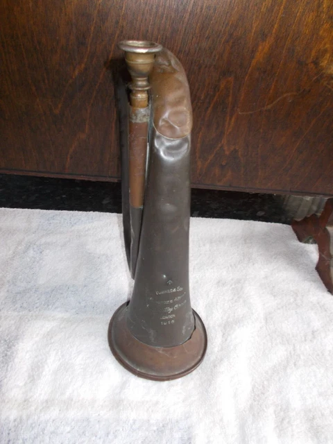 WW1 ANZAC.. 1916 ....Hawkes & Son. A.I.F.. Military Bugle..With History ...