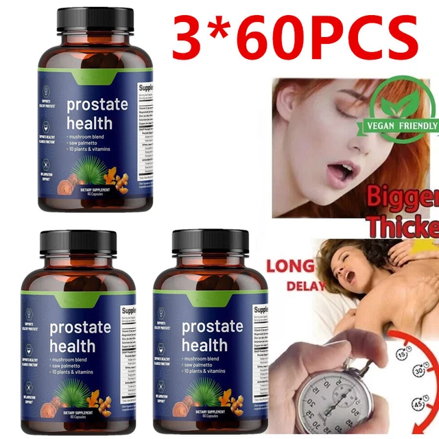 3PCS PROSTATE HEALTH Capsules Natural Support for Men’s Wellness ...