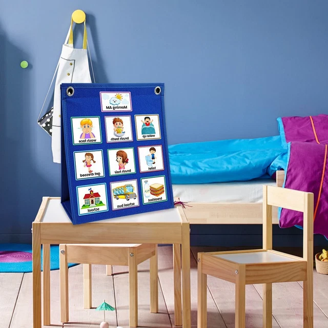MONTESSORI FLANNEL STORYBOARD Felt Story Board Visual Schedule Week ...