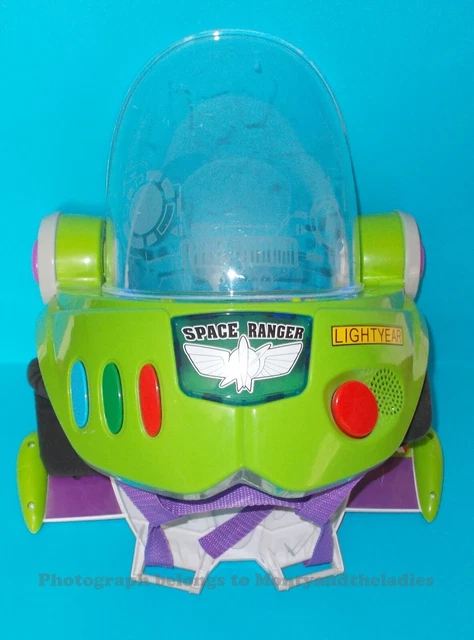 TOY STORY BUZZ Lightyear Space Ranger Talking Helmet Sound Jet Pack ...
