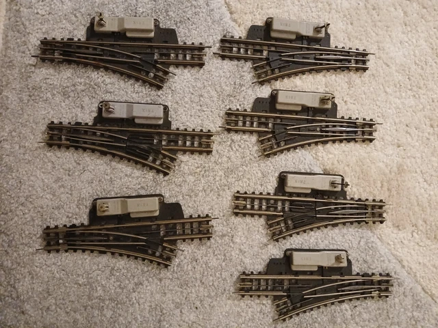 TRIX TWIN RAILWAY Track HO Gauge LH & RH Manual Points x 7 £9.99 ...