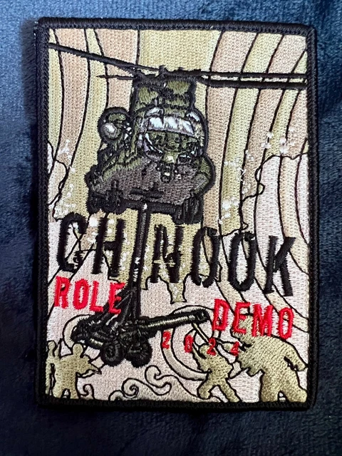 RAF CHINOOK ROLE demo team 2024 patch airtattoo royal air force £20.00 ...
