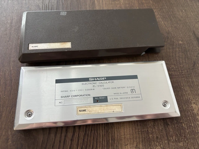 VINTAGE SHARP EL-5100S Scientific Calculator With Original Hard Cover ...