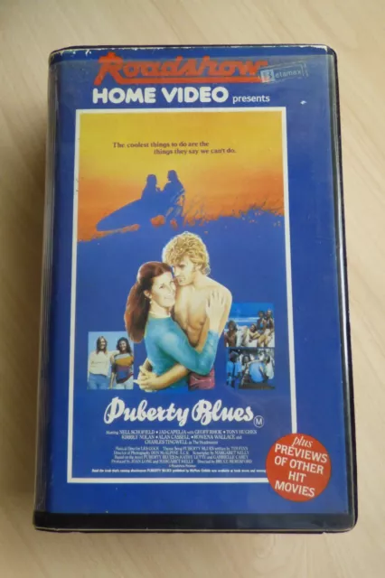 PUBERTY BLUES ROADSHOW Home Video VHS Original clamshell case Rare ... PUBERTY BLUES ROADSHOW Home Video VHS Original clamshell case Rare ...