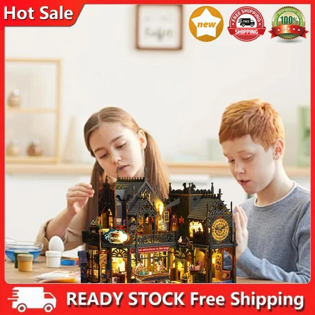 MINI HOUSE BUILDING Kit LED Tiny House Crafts for Adults Birthday Gifts ...