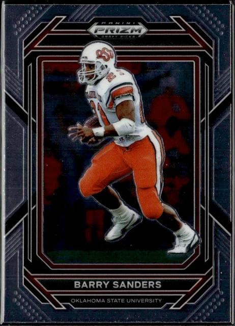 2023 PRIZM DRAFT Picks #7 Barry Sanders argent Prizm Oklahoma St ...