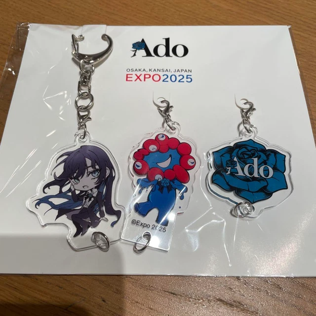 ADO KEYCHAIN CHARM 2025 Osaka Expo Official Limited Merchandise Japan J ...