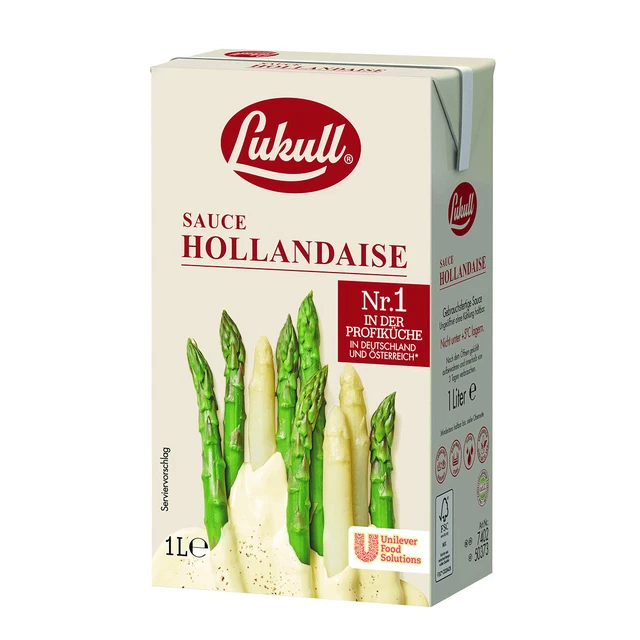 LUKULL SAUCE HOLLANDAISE with tender creamy consistency 1000ml £11.85 ...