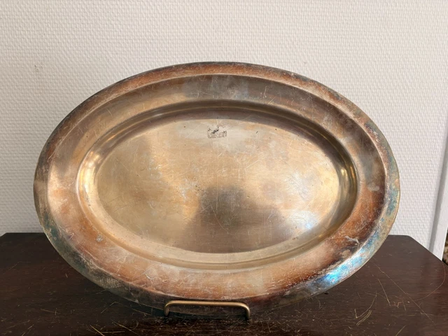 ANCIEN PLATEAU PLAT de Service Christofle Fin XIXème 45 Grammage Métal ...
