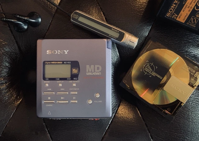 SONY MZ-R55 MD Walkman MiniDisc Recorder Blau EUR 99,00 - PicClick DE