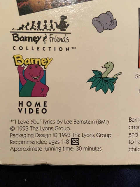 BARNEY & FRIENDS Collection Let's Pretend with Barney VHS Video Tape ...