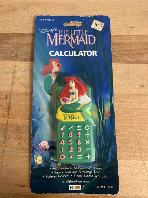 VINTAGE DISNEY’S THE Little Mermaid Calculator- 1991 - Never Opened £66 ...