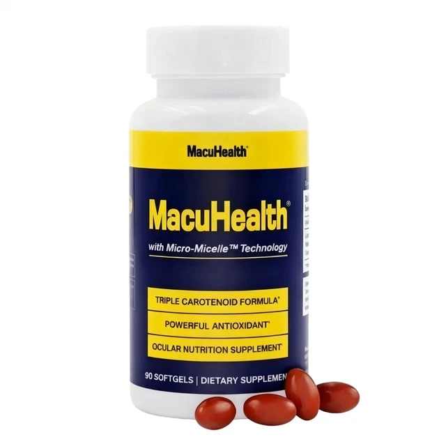 MACUHEALTH TRIPLE CAROTENOID Formula - Eye Vitamins for Adults - 90 ...