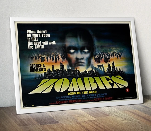 ZOMBIES DAWN OF the Dead : King Size Vintage Movie Poster 36"x24" EUR 9 ...