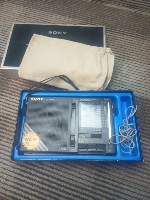SONY ICF-7600A FM/MW/SW 9 Bands Receiver Vintage Radio Japan Original Box Works! £84.38 ...