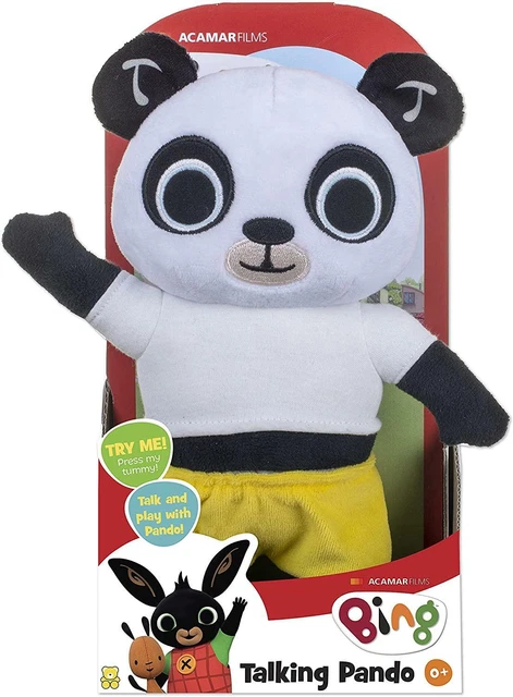 TALKING BING BUNNY Soft Toy Plush Teddy CBeebies & Pando the Panda ...