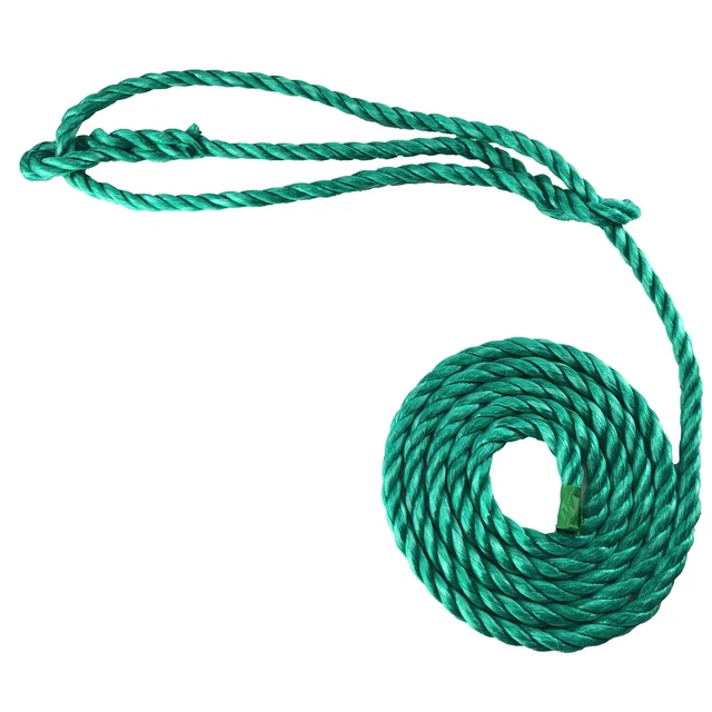 10MM GREEN POLYPROPYLENE Plain Show Rope Halter x 12ft, Cow Sheep Horse ...