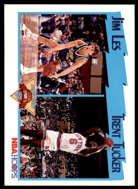 1991-92 NBA HOOPS Jim Les/Trent Tucker. Sacramento Kings/New York ...