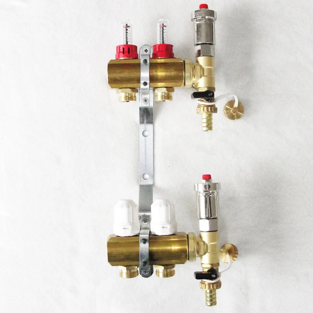 2-WAY HEATING CIRCUIT distributor + vent & flow indicator HKV ...