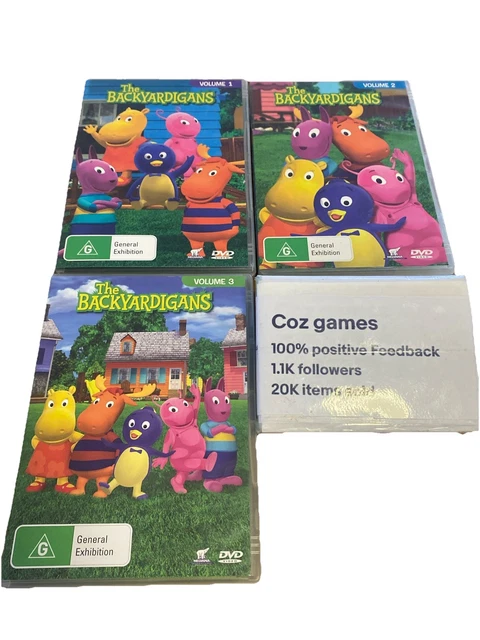 THE BACKYARDIGANS VOLUME 1,2,3 DVD Set Region 4 children’s musical TV ...