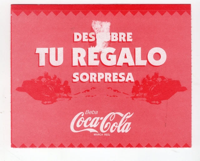 COCA-COLA ITALIAN DISNEYLAND Paris surprise Gift Competition Entry Card ...