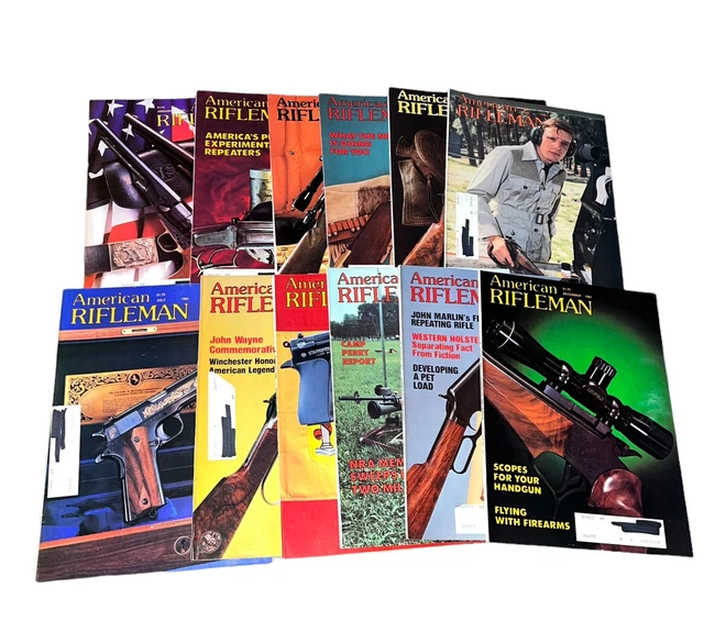 VINTAGE AMERICAN RIFLEMAN Magazine Lot Full Year 1981 - 12 Issues ...