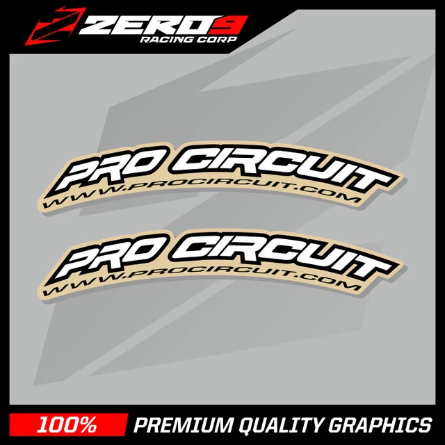 PRO CIRCUIT CURVED Fender Decals Motocross Graphics Ktm Yzf Rmz Kxf ...