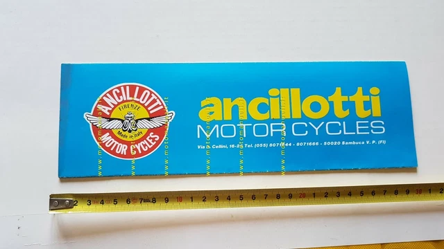 ANCILLOTTI PRODUZIONE MODELLI 1977 depliant originale italiano brochure ...