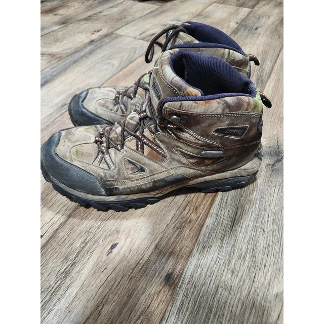 REDHEAD MENS WATER Proof Boots Camo Hiking Brown Suede Mid Top Work ...