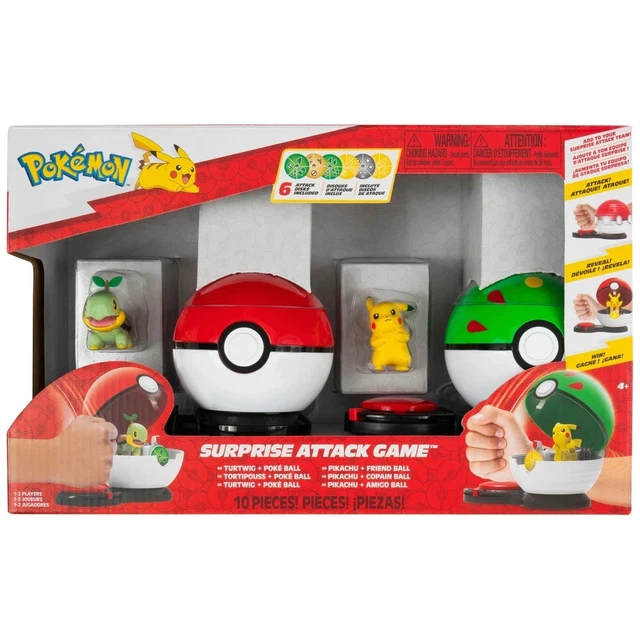 POKÉMON BATTLE FIGURES Surprise Attack Game Pack Turtwig With Poké Ball ...