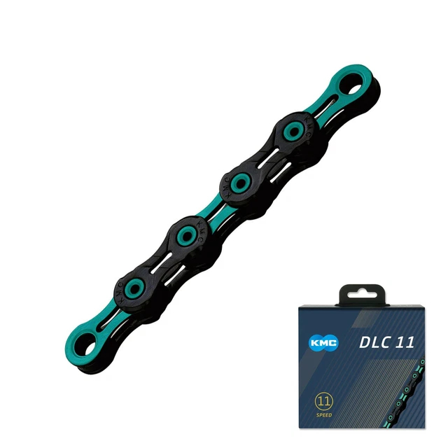 KMC X11-SL SUPER LIGHT DLC 11 Speed Chain MTB Road Bike Black/Celeste 118 Links £93.26 - PicClick UK