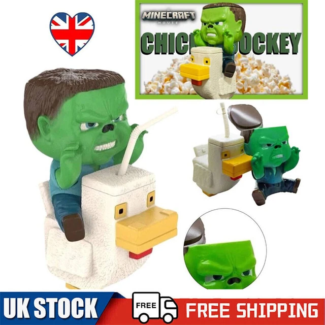 CINEMARK MINECRAFT MOVIE Chicken Jockey Popcorn Bucket & Cup Combo Set ...