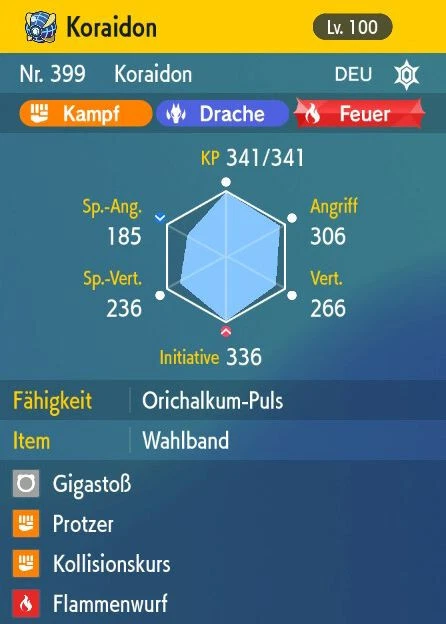 POKEMON KARMESIN + Purpur - Koraidon Lvl 100 - 6x31 Max DV / IV / EV ...