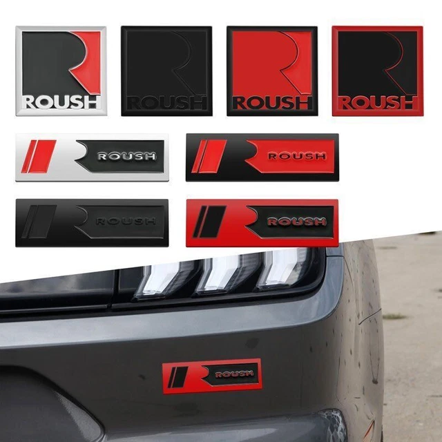 METAL CAR BODY Rear Trunk Emblem Logo Badge ROUSH Decal Sticker For ...