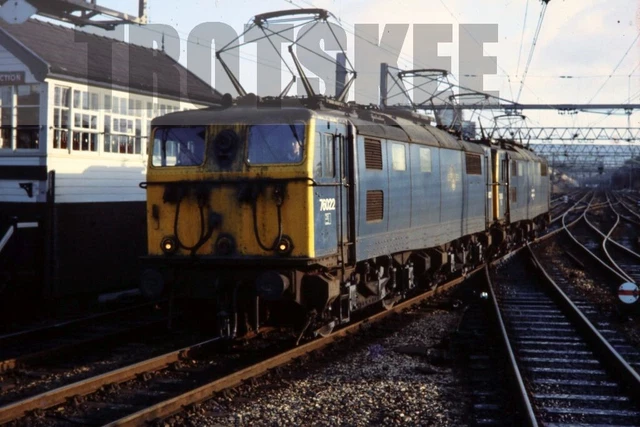 35MM SLIDE BR British Rail Electric Loco Class 76 76022 Godley 1977 ...