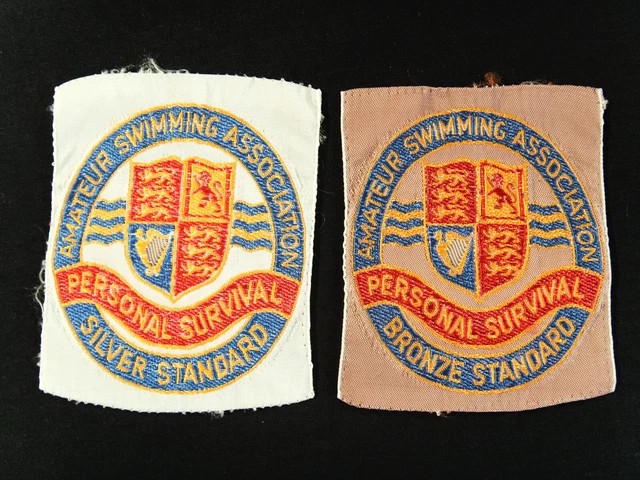 VINTAGE AMATEUR SWIMMING Association Asa Personal Survival Badges ...